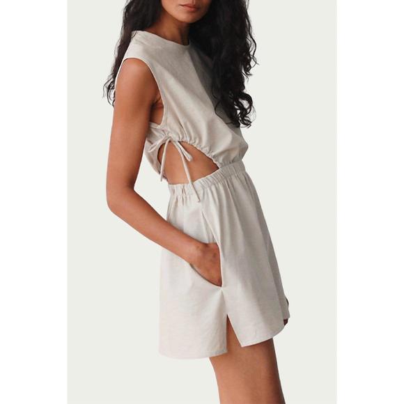 HALEY SOLAR | Dresses | New Haley Solar Cutout Cottontwill Mini Dress ...